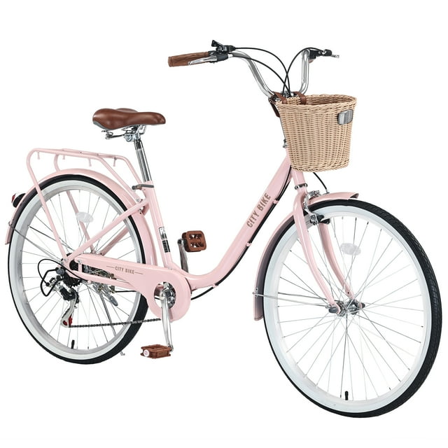 Ambifirner Women's Commuter Cruiser Bike - 22 Inch Wheels & Shock ...