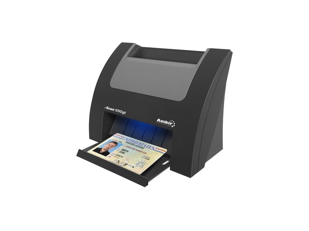 Ambir nScan DS690GT-AS Mobile High-Speed Vertical Card Scanner with ...