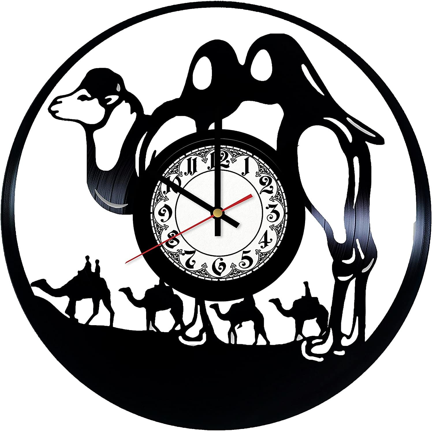 Amblelife Camel Africa Wild Animal Vintage Black Vinyl Record Wall ...