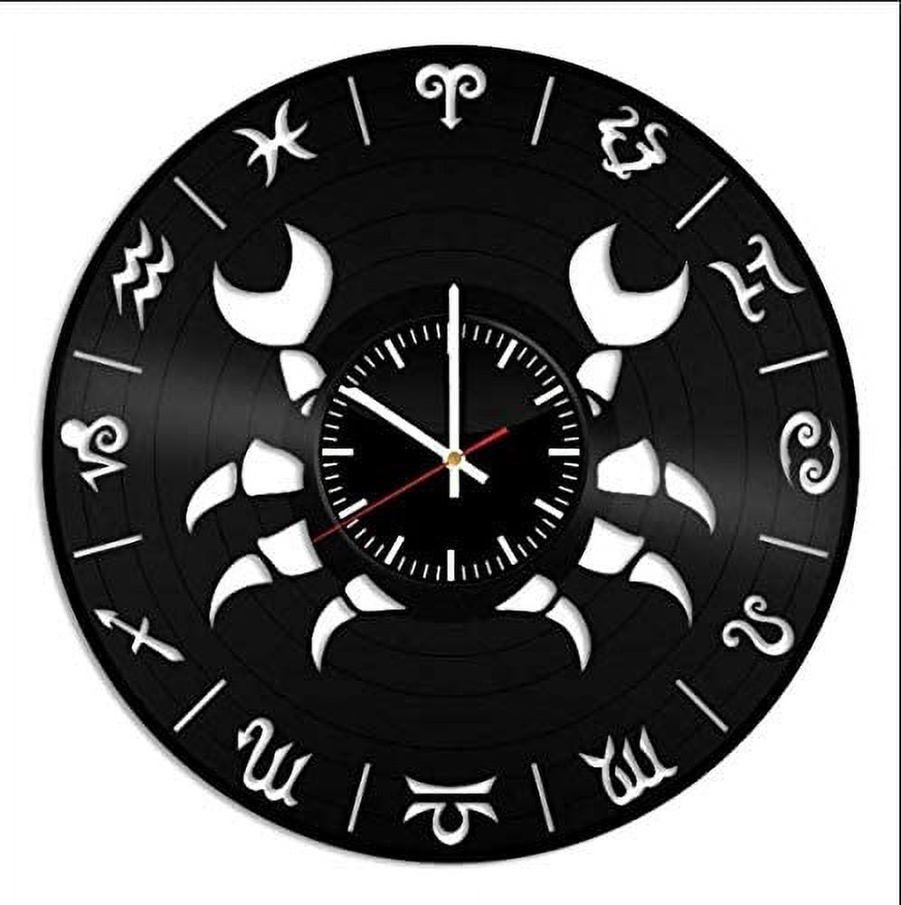 Amblelife Cancer Sign Zodiac Sign Vinyl Wall Clock, Vinyl Record ...
