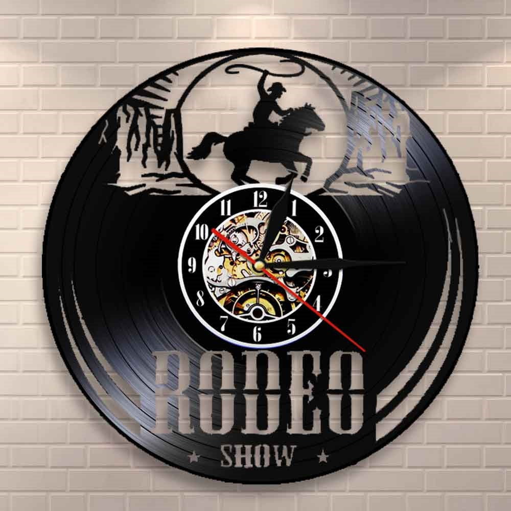 Amblelife Freedom Rider Rodeo Guy Wall Wall Clock Wild Rodeo Life ...