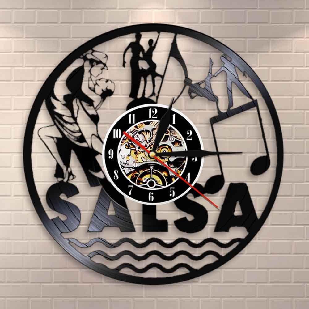 Amblelife Latin Dance Salsa Dance Wall Art Wall Clock Dancing Couple ...