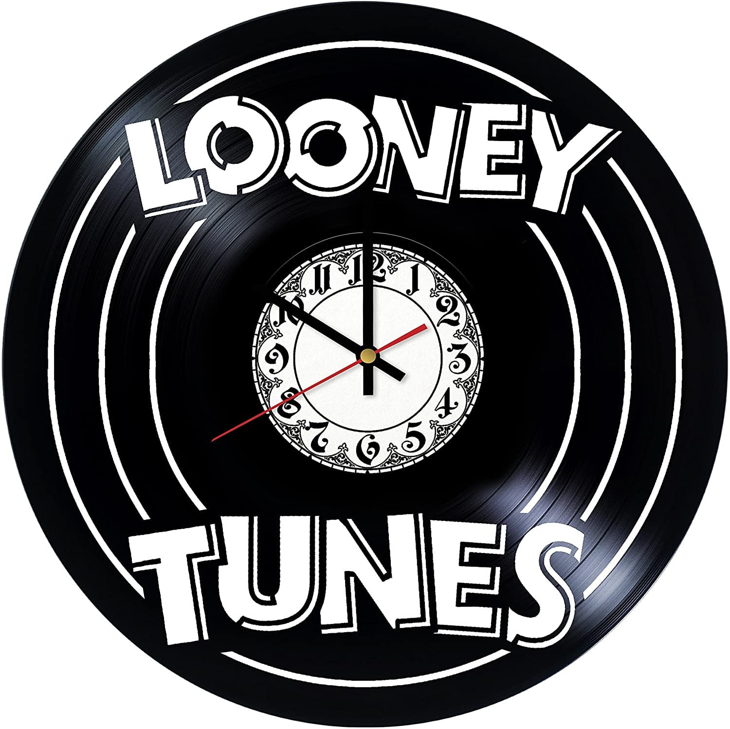 Amblelife Looney Tunes movies Vintage Black Vinyl Record Wall Clock ...