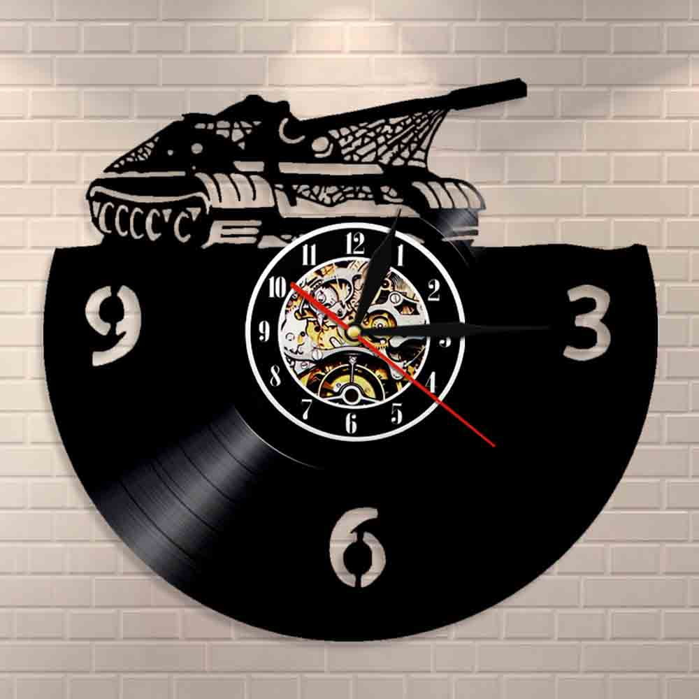 Amblelife Main Battle Tank Wall Clock Military Battle Tank Vinyl Record ...