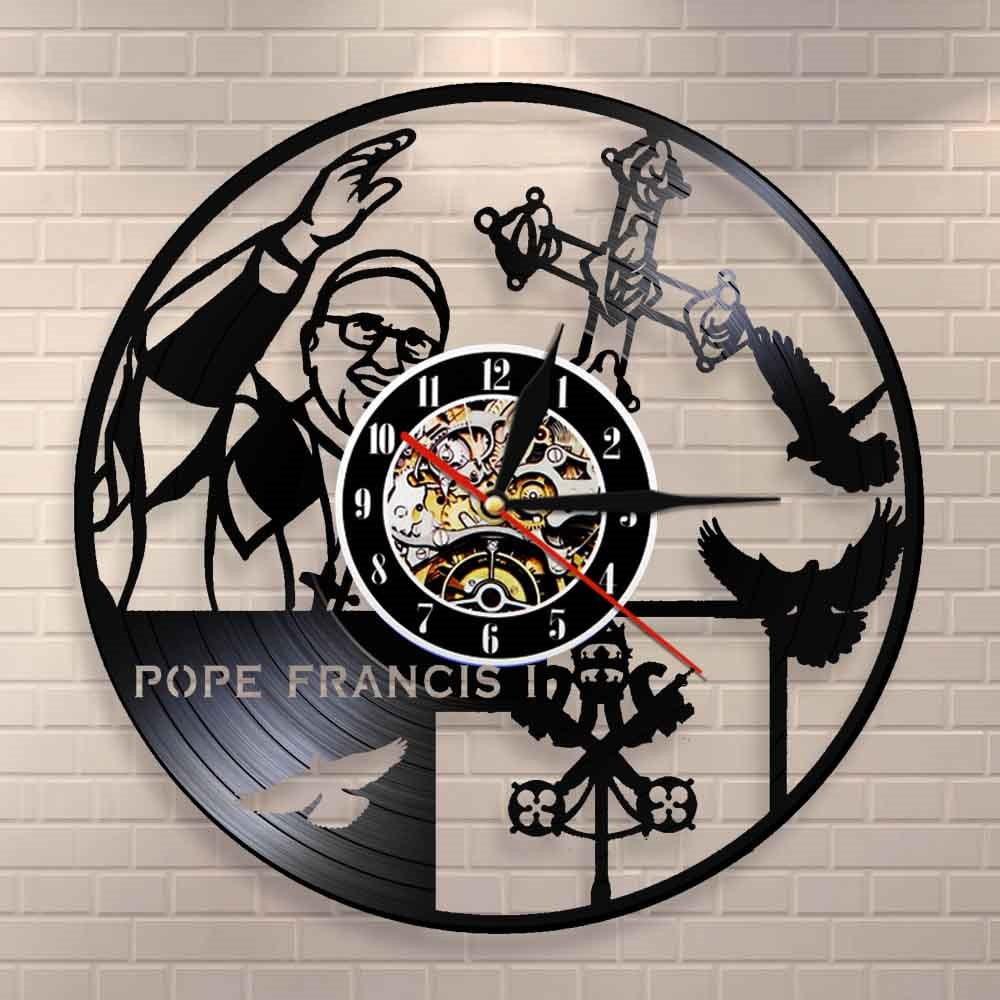 Amblelife Religious Celeb Pope Francis Catholicism Wall Clock Roman ...