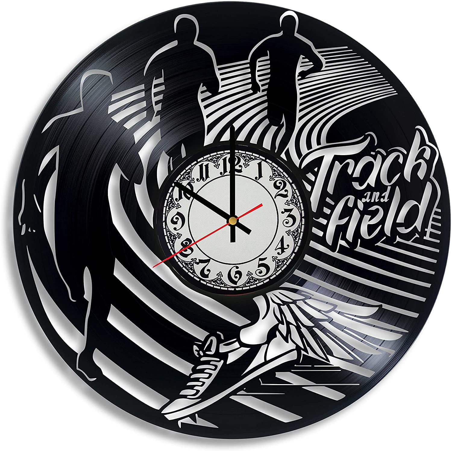 Amblelife Track and Field Sport Vinyl Record Wall Clock, Cross Country ...