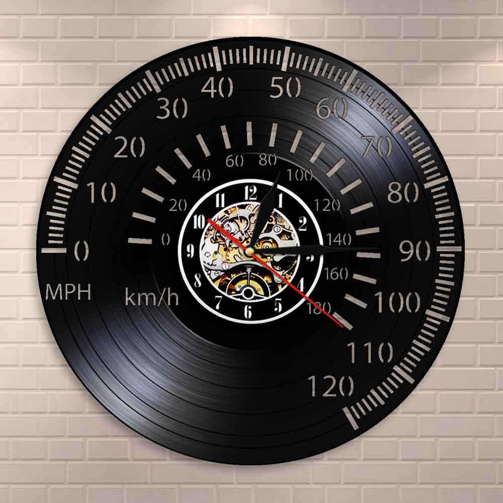 Amblelife Vintage Cafe Racer Tachometer Wall Art Speedometer Wall Clock ...