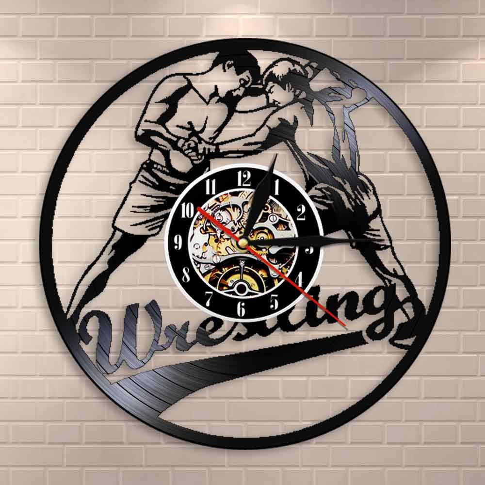 Amblelife Wrestling Wall Clock Wrestle Sport Combat Holds Grappling ...