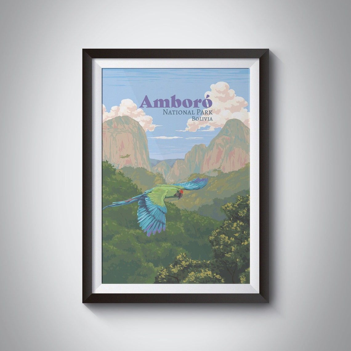 Amboro National Park Poster, Bolivia, Santa Cruz, Elbow Of The Andes ...