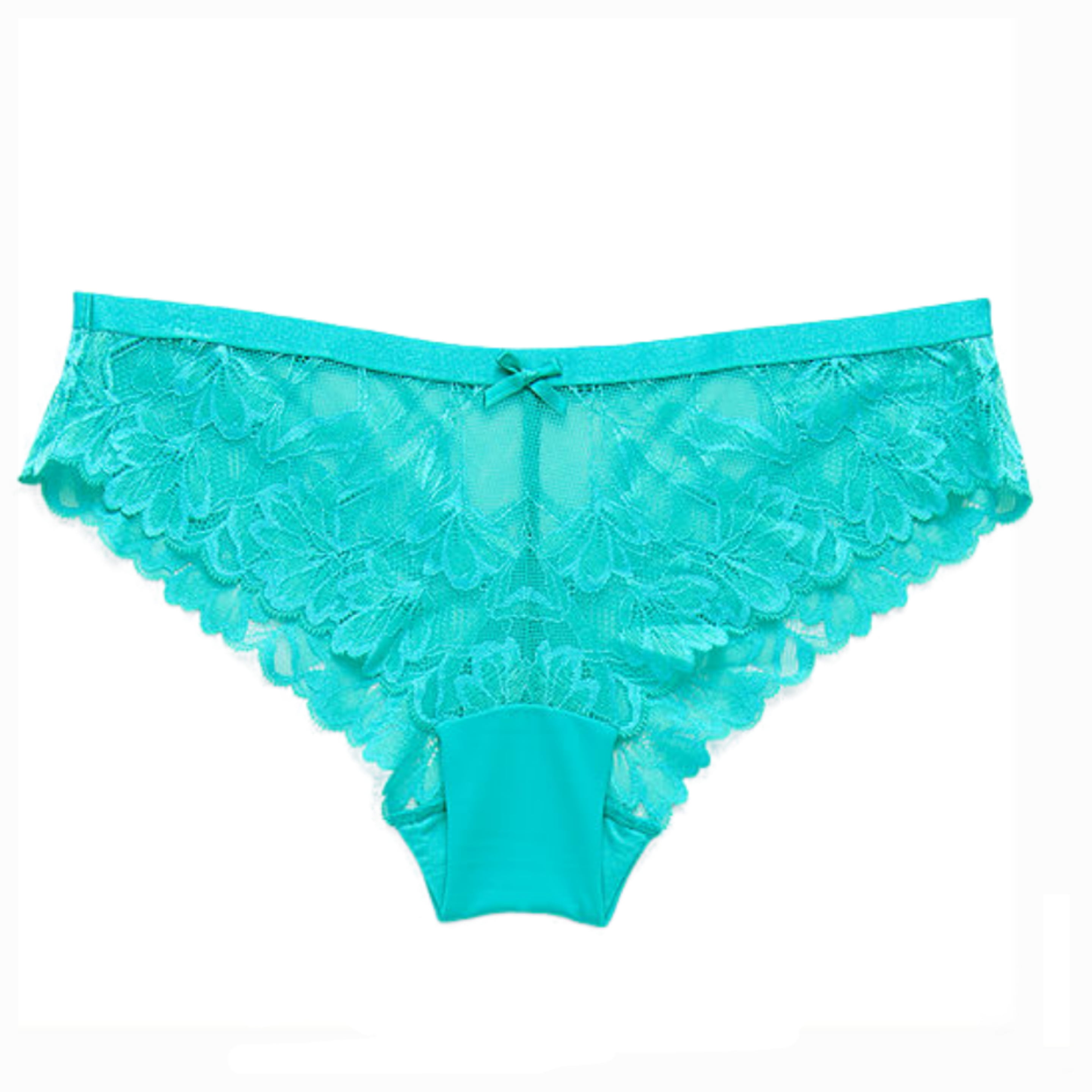 Ambrielle Tulip Lace Cheeky Panty - Viridian Green- Ladies Small ...