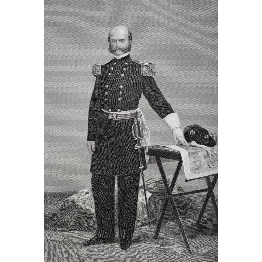 Ambrose Everett Burnside 1824-1881. Union General In American Civil War ...