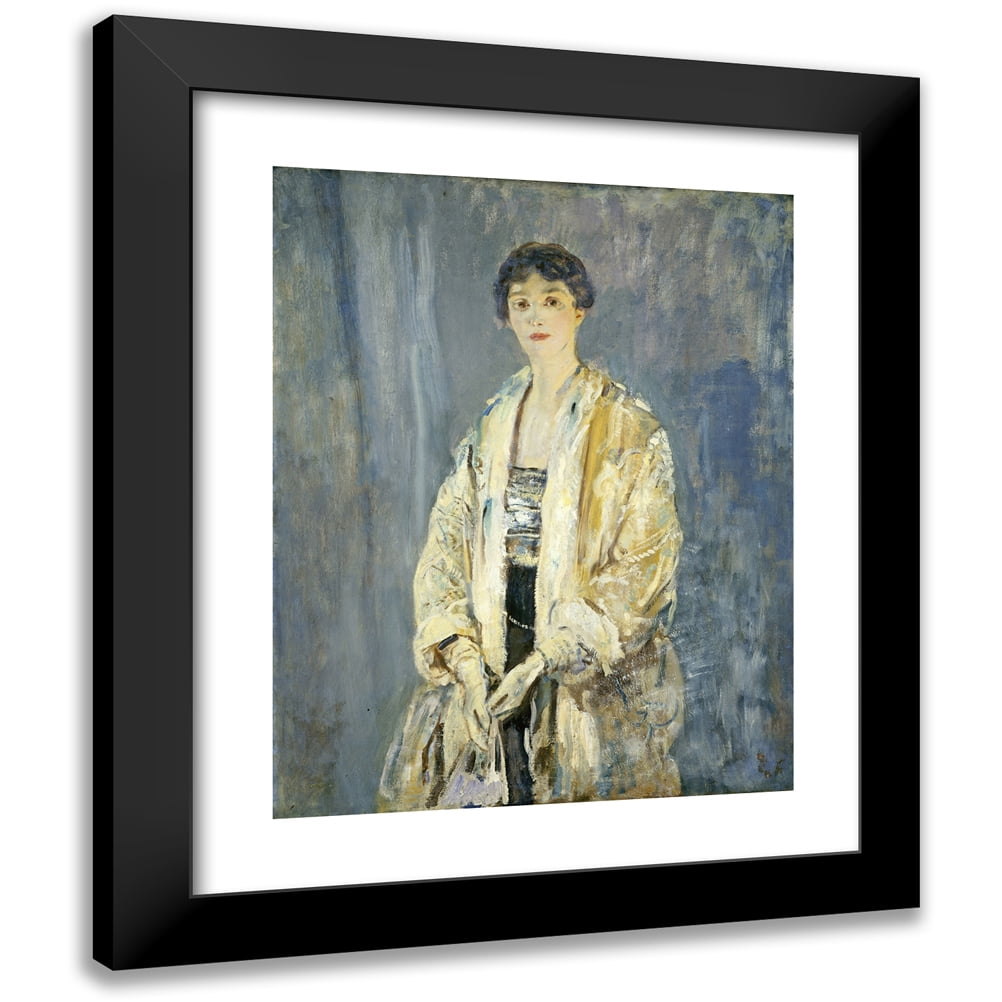 Ambrose McEvoy 12x14 Black Modern Framed Museum Art Print Titled - Mrs ...