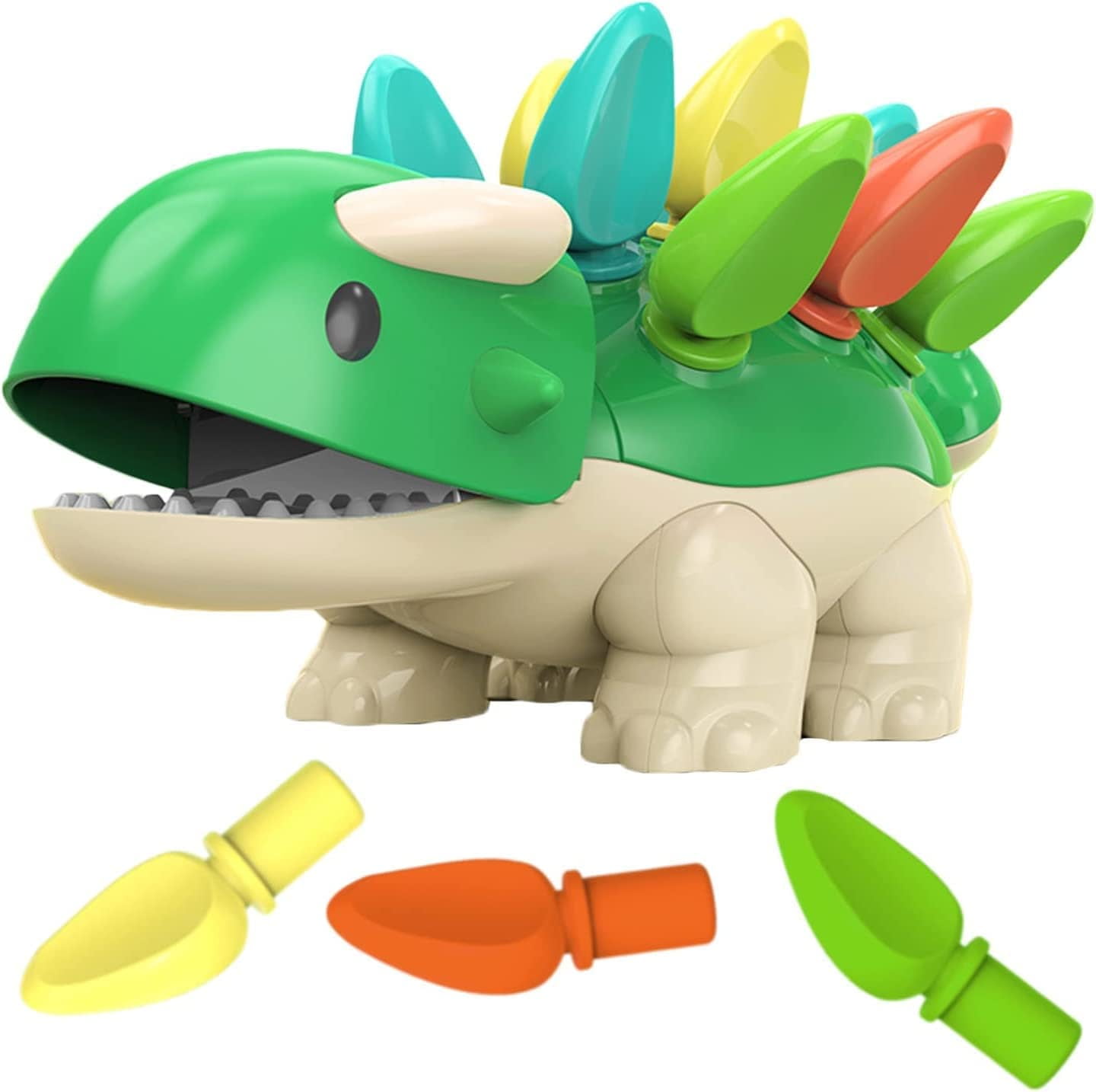 Ambrose Non Toxic Dinosaur Learning Toy For Kids And Baby Age 6+ Months With 12 Spike Quills for ...
