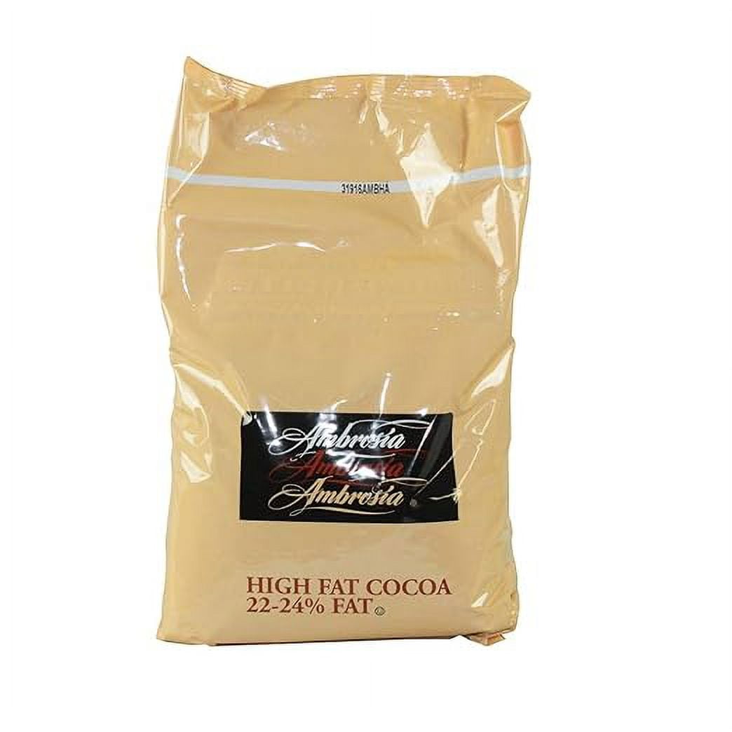 Ambrosia 22/24 Natural High Fat Cocoa Powder, 5 Pound - 6 per case ...