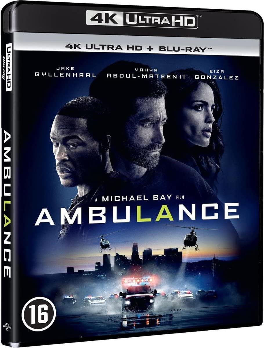 Ambulance 4K (4K Ultra HD) Jake Gyllenhaal Yahya Abdul-Mateen II ...