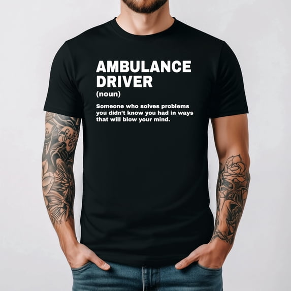 Ambulance Driver Definition Funny Emergency Worker Humor Gift Graphic ...
