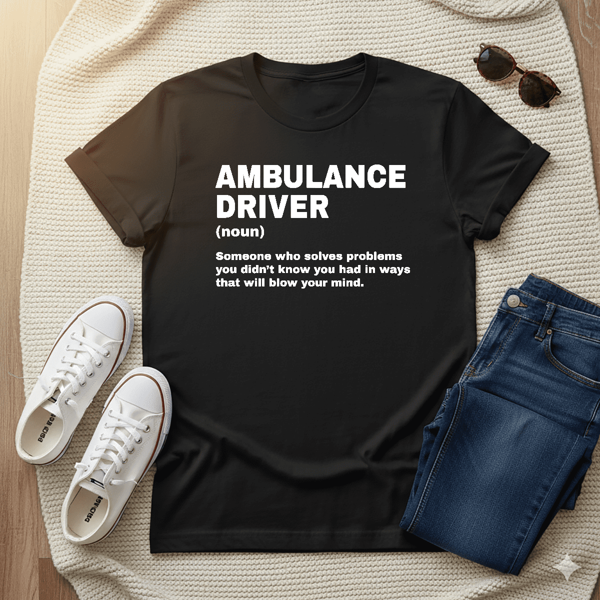 Ambulance Driver Definition Funny Emergency Worker Humor Gift Graphic ...