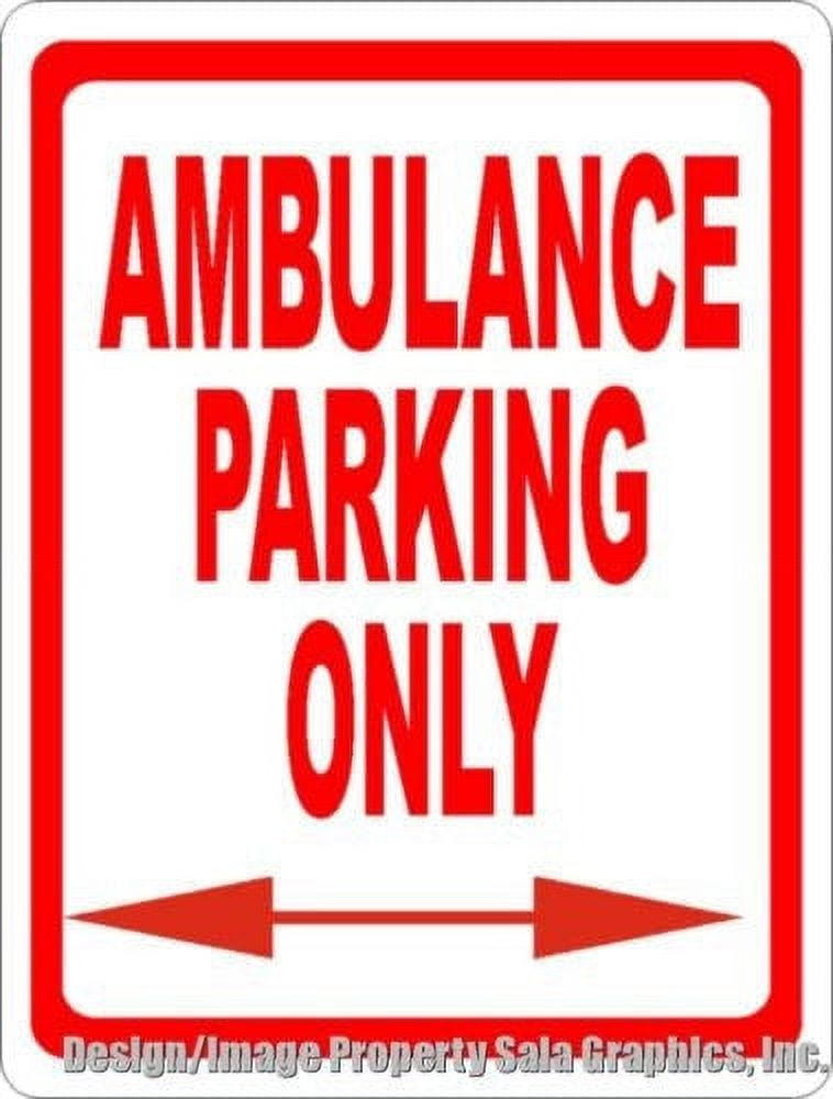 Ambulance Parking Sign - Walmart.com