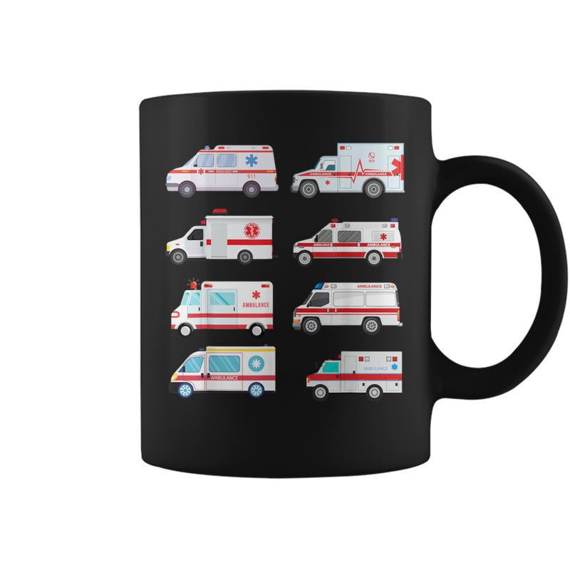Ambulance Truck Birthday Emt For Boys Girls Toddlers Coffee Mugs ...