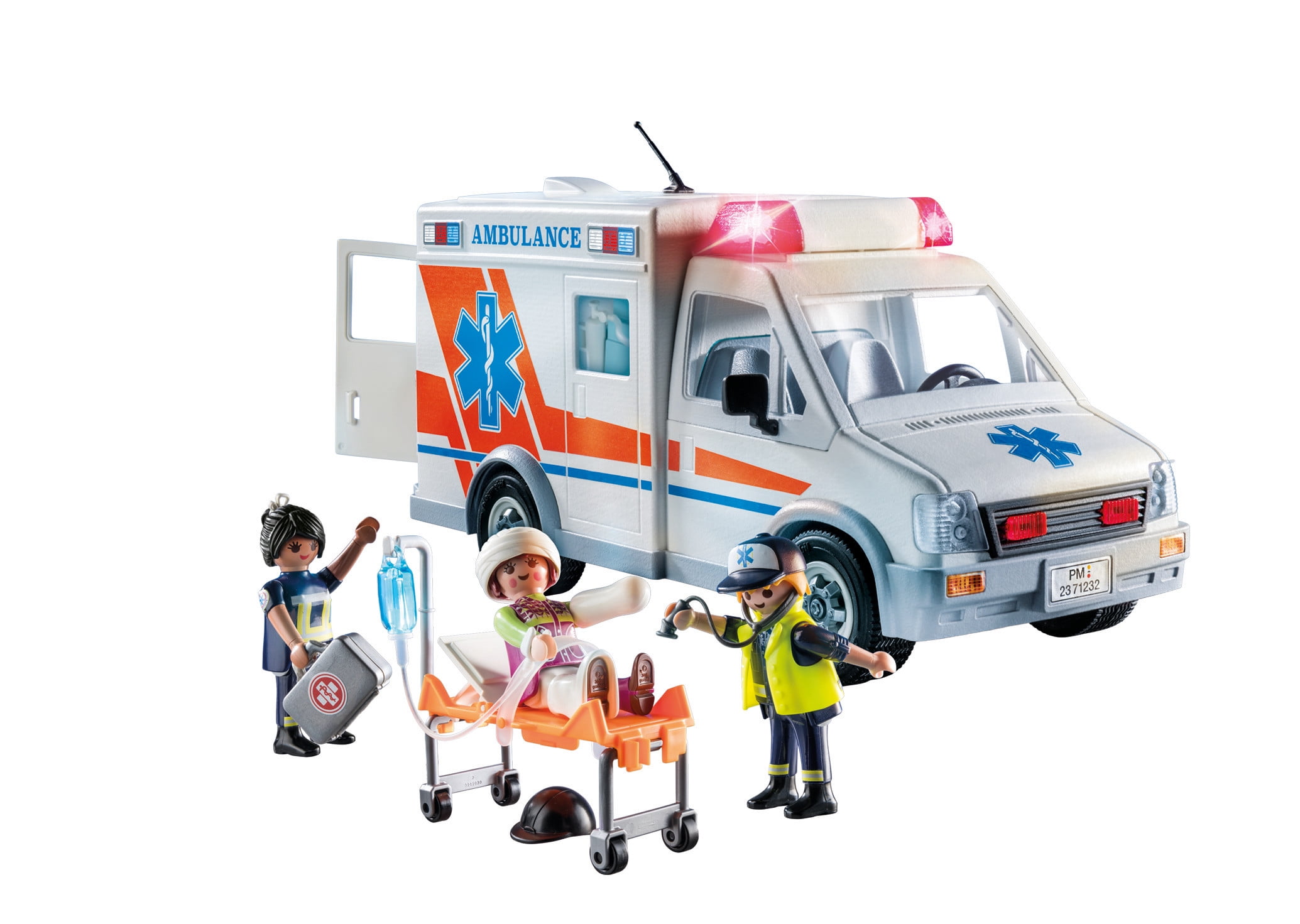 Interactive Ambulance with Lights and Sounds Toy Playset with Stretcher - Walmart.com