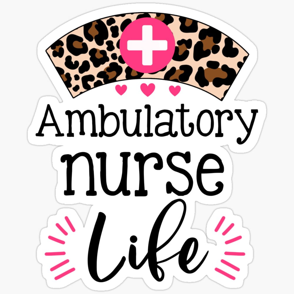 Ambulatory Nurse Nursing Gift Rn Medical Stethoscope Heart Healthcare ...