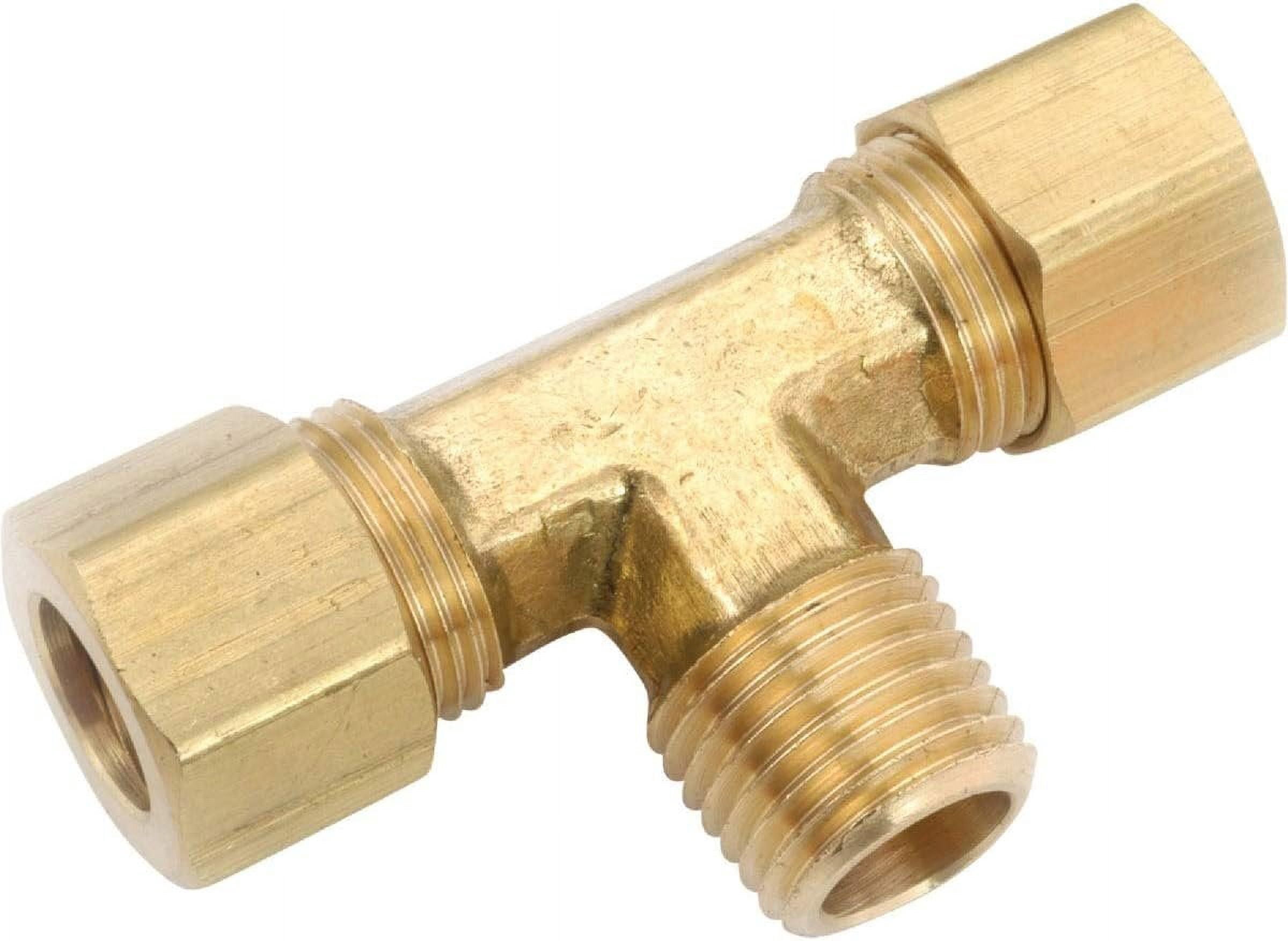 Amc 750072-0604 3/8" X 1/4" Brass Compression Tee - Walmart.com