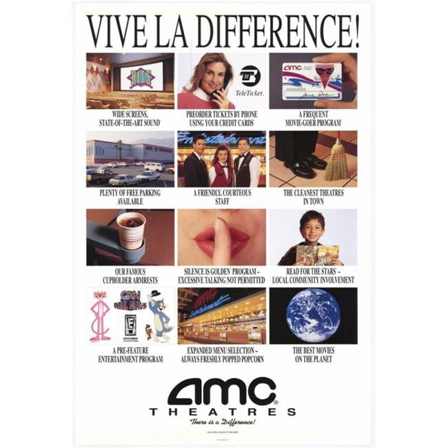 Amc Theatres Vive La Difference Movie Poster - 27 x 40 in. - Walmart.com