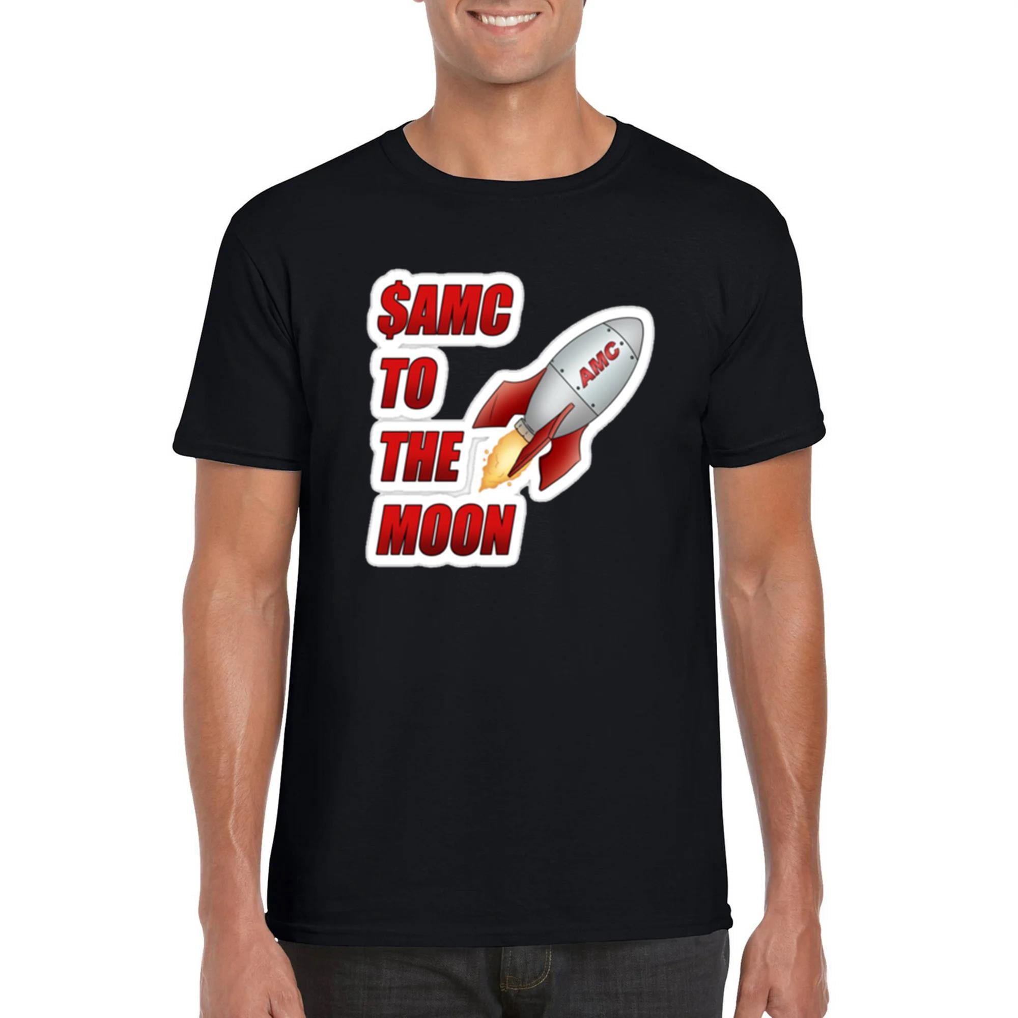 Amc To The Moon Theatre Stock Fan Graphic T-Shirt, for men & women, up ...