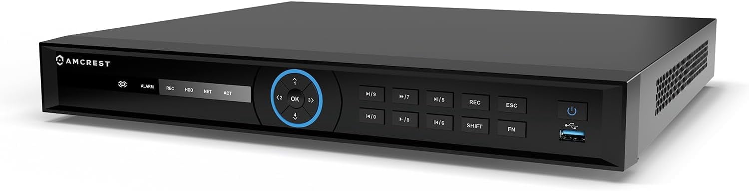 Amcrest 4K 8-Channel AI NVR (8-Port PoE) Smart NVR, Facial Recognition ...