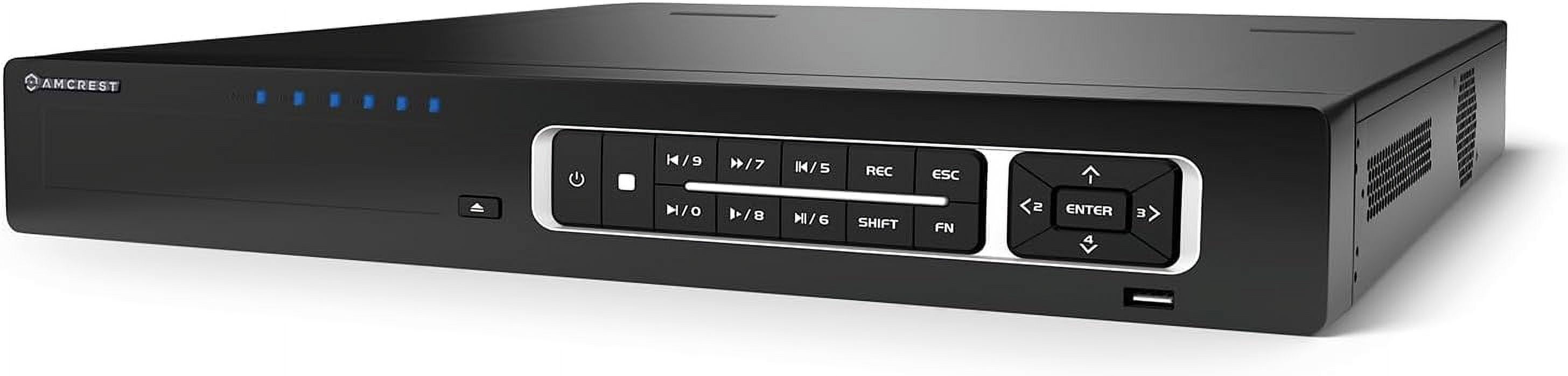 Amcrest 4K NV4416E-AI 16CH AI NVR, 16-Port PoE, Smart NVR, Facial Recognition, Facial Detection ...