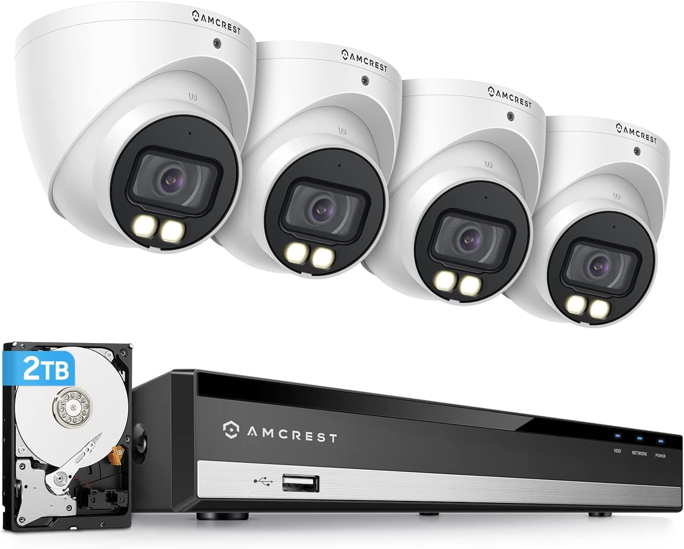 Amcrest 5-Megapixel 8 Channel Full Night Color DVR Security Camera ...