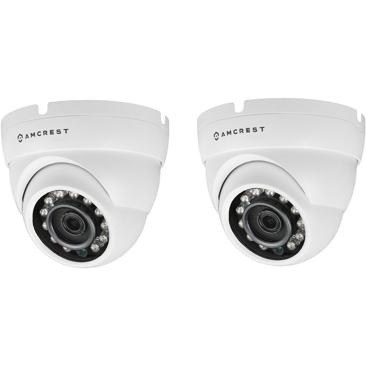 Amcrest AMC720DM28-W 720p HD-CVI Standalone Dome Camera, White, 2-Pack ...
