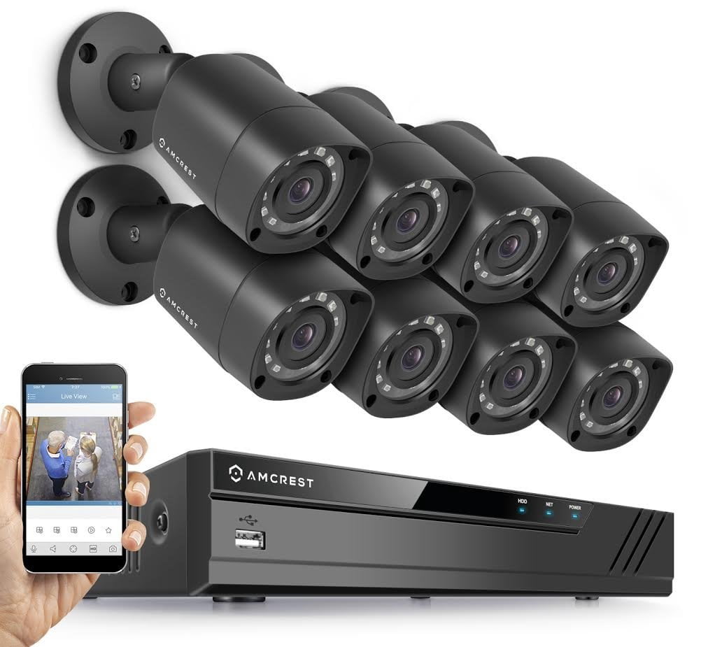 Amcrest AMDV72116-8B HD 1080P-Lite / 720P 16CH Video Security System w ...