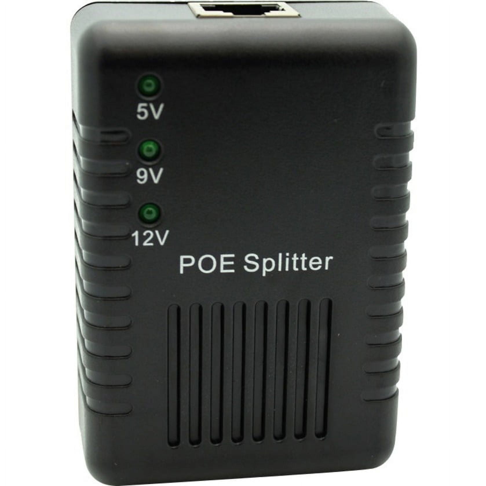 Amcrest Active PoE Splitter Adapter, Up To 100 meters, 5V / 12V Output ...