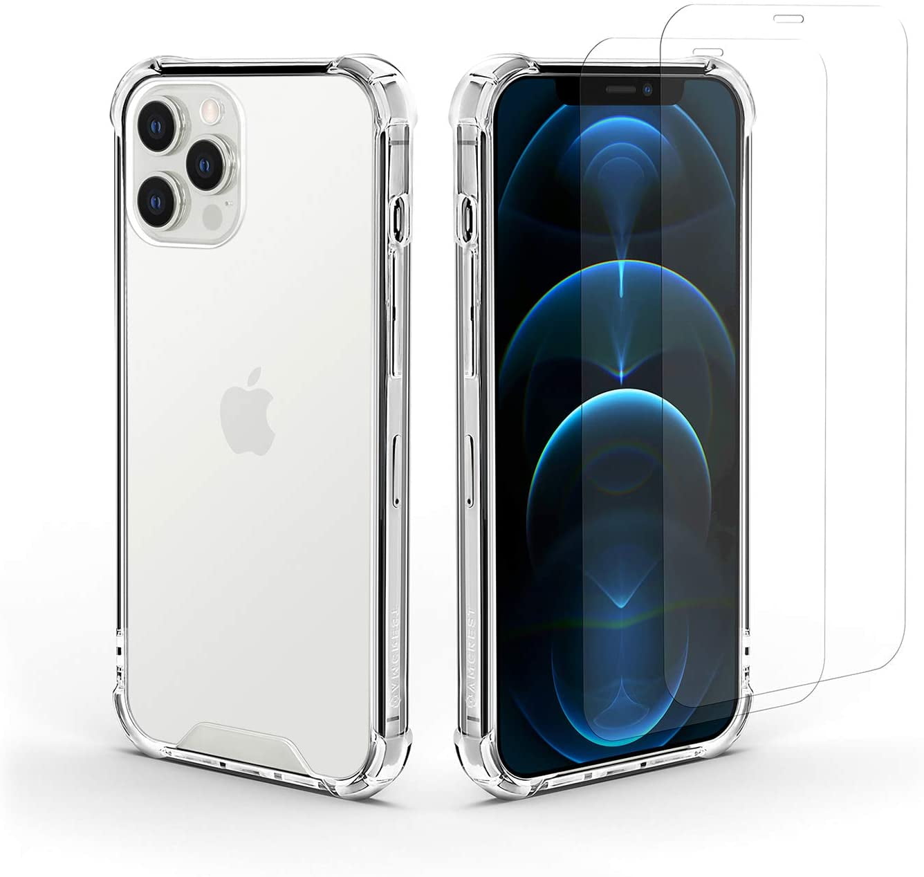 Amcrest Compatible Case for iPhone 12 Pro Case, Crystal Clear iPhone 12 ...