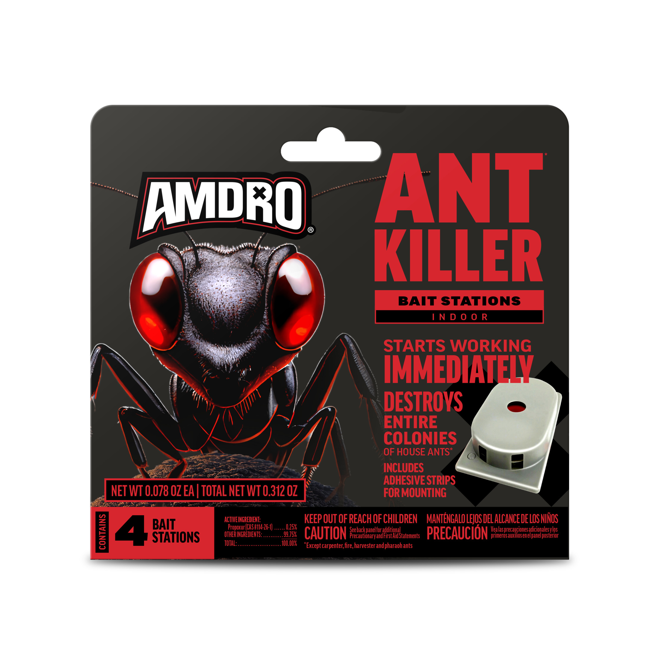 Amdro Ant Killing Ant Bait, For Indoor and Outdoor Use, 8 Stakes ...