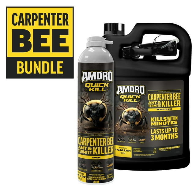Amdro Carpenter Bee Pest Killer Bundle, Outdoor - Walmart.com
