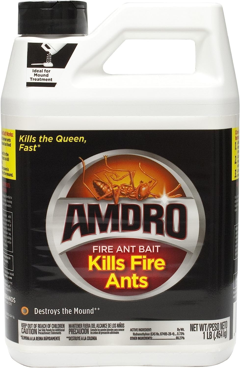 Amdro Fire Ant Bait, Granular Insecticide, Kills Queen and Colony, 1 Lb ...