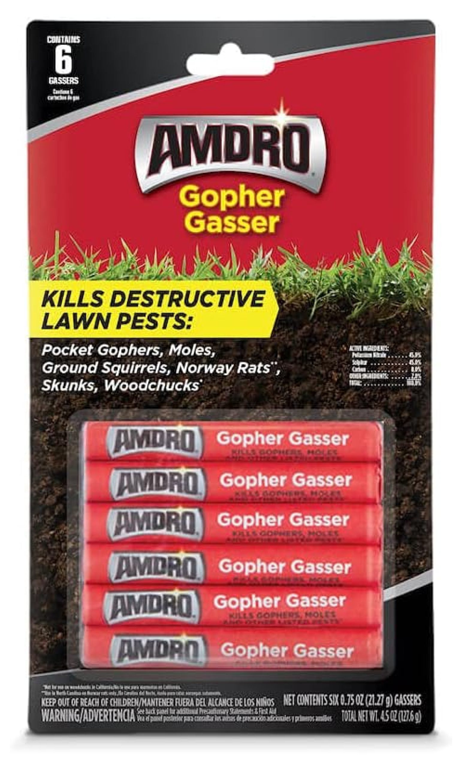 Amdro Gopher Gasser - This Bundle Pack Contains 3-Packs of Gopher ...