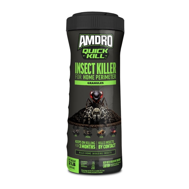 Amdro Quick Kill Home Perimeter Insect Killer Granules, 2 lbs Treats up ...