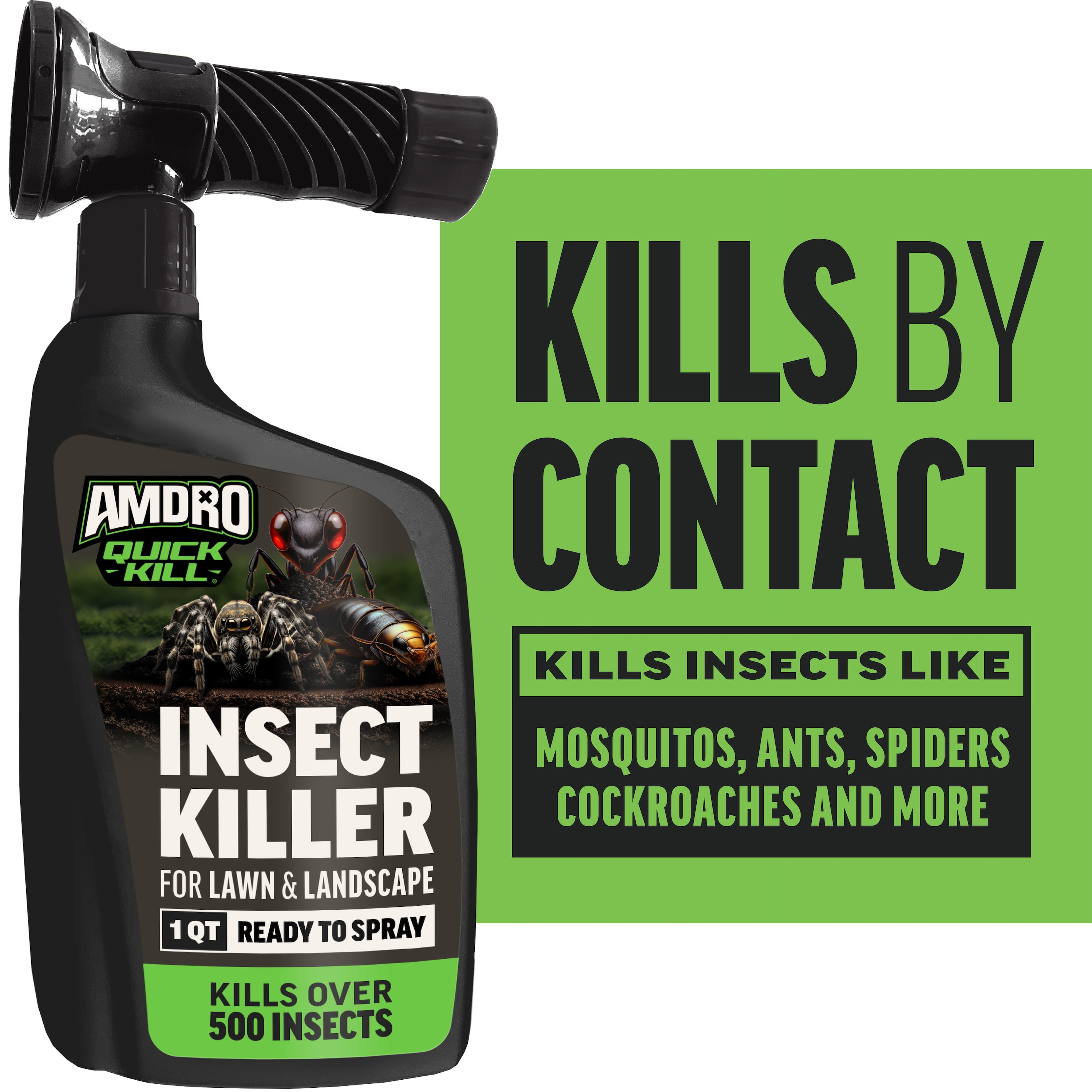 Amdro Quick Kill Outdoor Insect Killer, Kills over 500 Insects, Ready ...