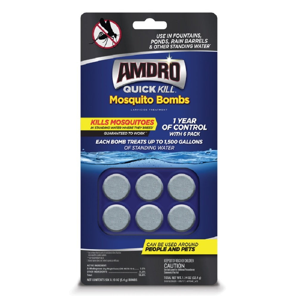 Amdro Quick Kill Ready to Use Tablet Mosquito Killer Bombs, (6-Pack) 100530552 - Walmart.com