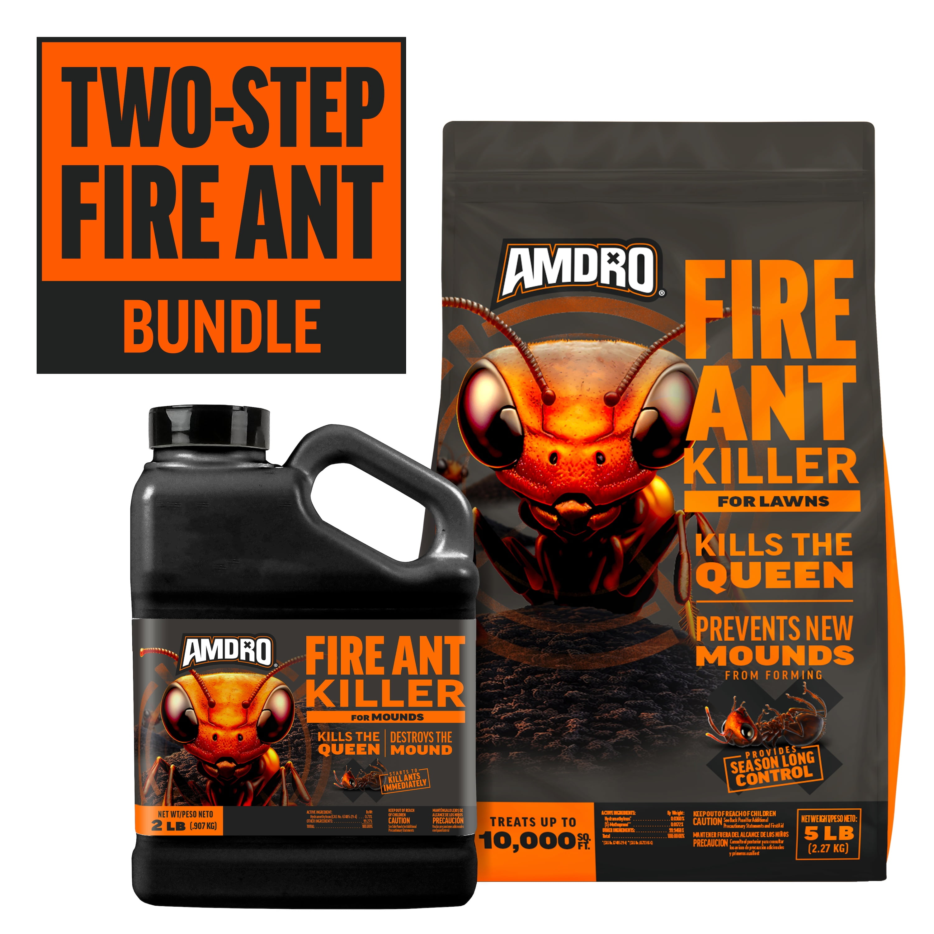Amdro Two Step Fire Ant Powder Granule Bundle - Walmart.com