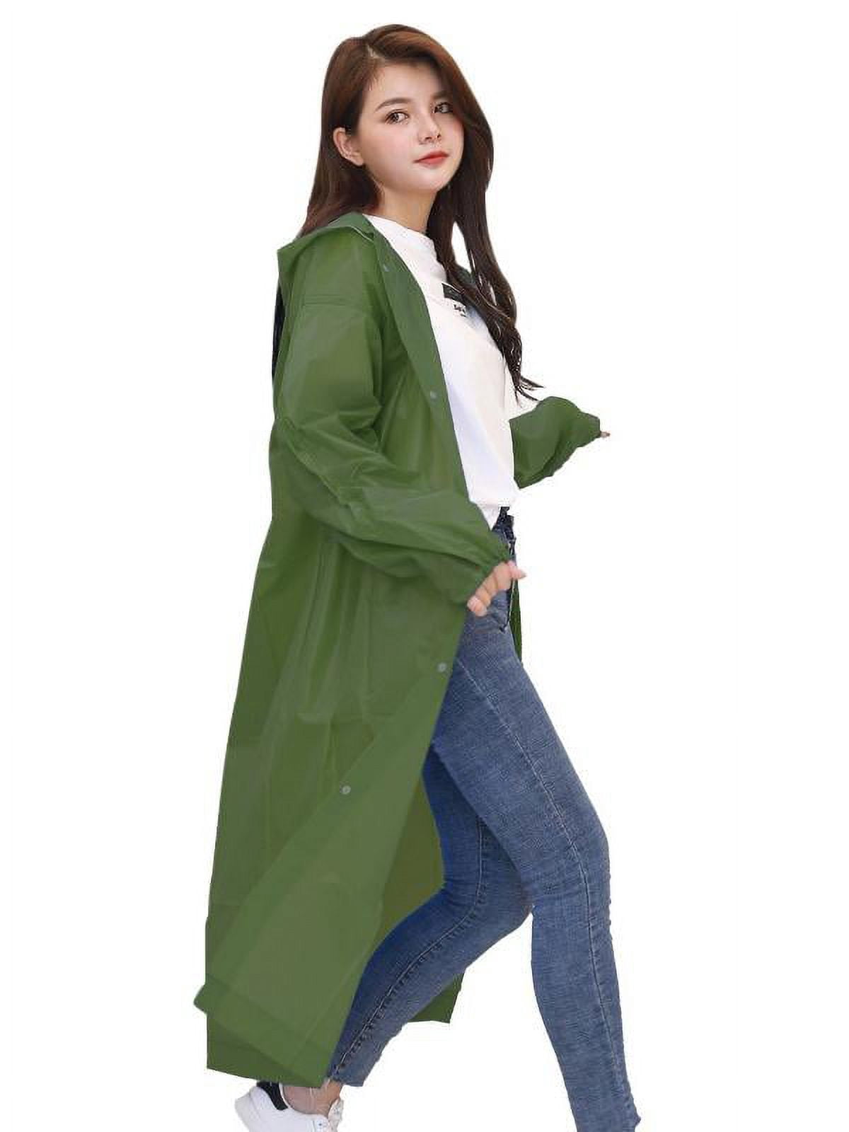 Ame Hooded Rain Poncho – Waterproof EVA Raincoat Sleeves Beam Mouth ...