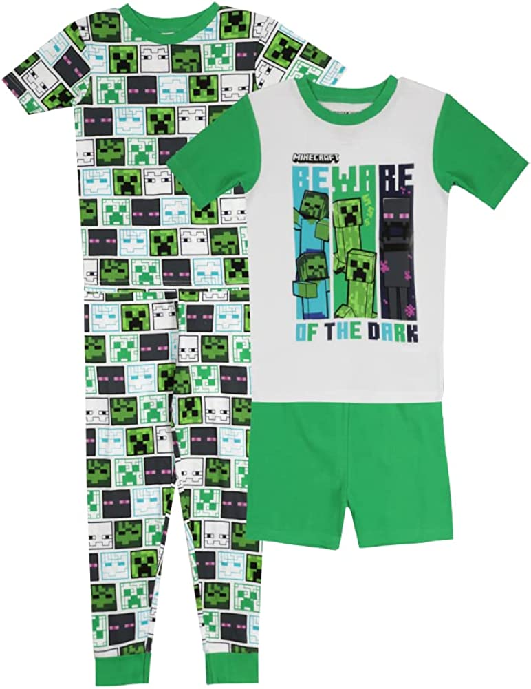Ame MULTI Big Boys 4-Pc. Minecraft Pajama Set, US 10 - Walmart.com
