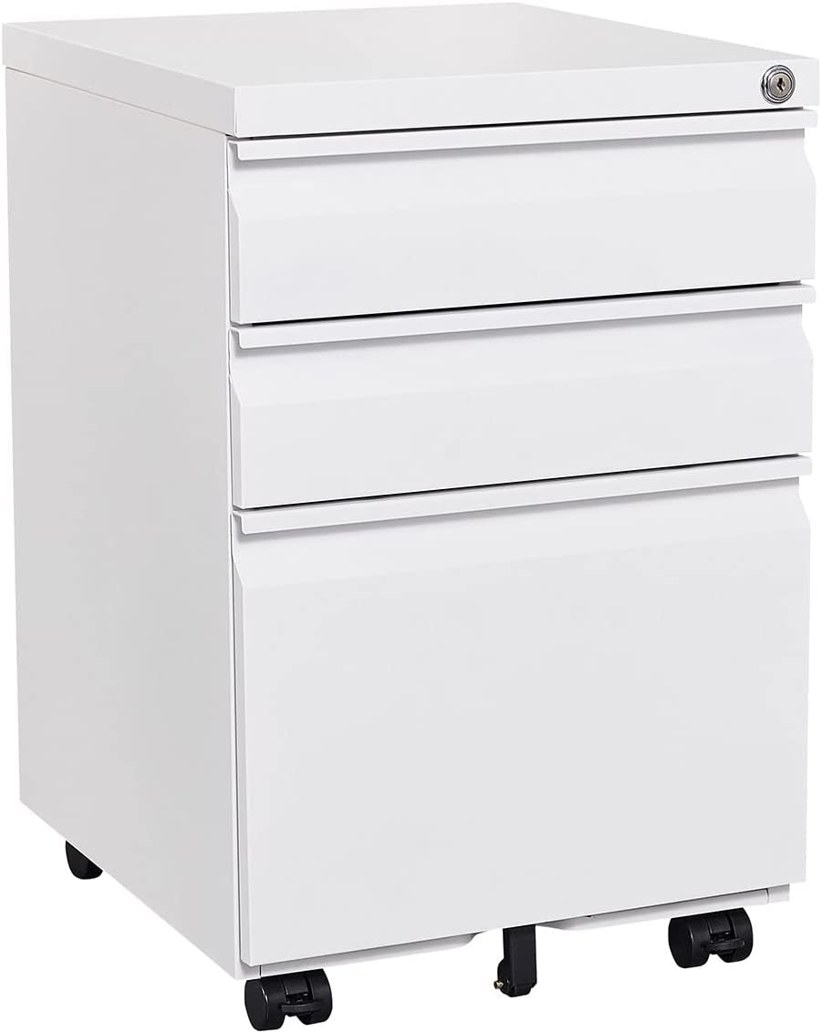 Amebee Trendy Metal Office Mobile File Cabinet , Modern Under Desk ...