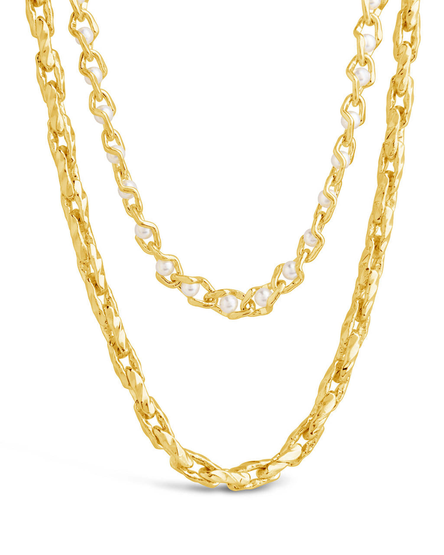Amedea Pearl Chain Layered Necklace - Walmart.com