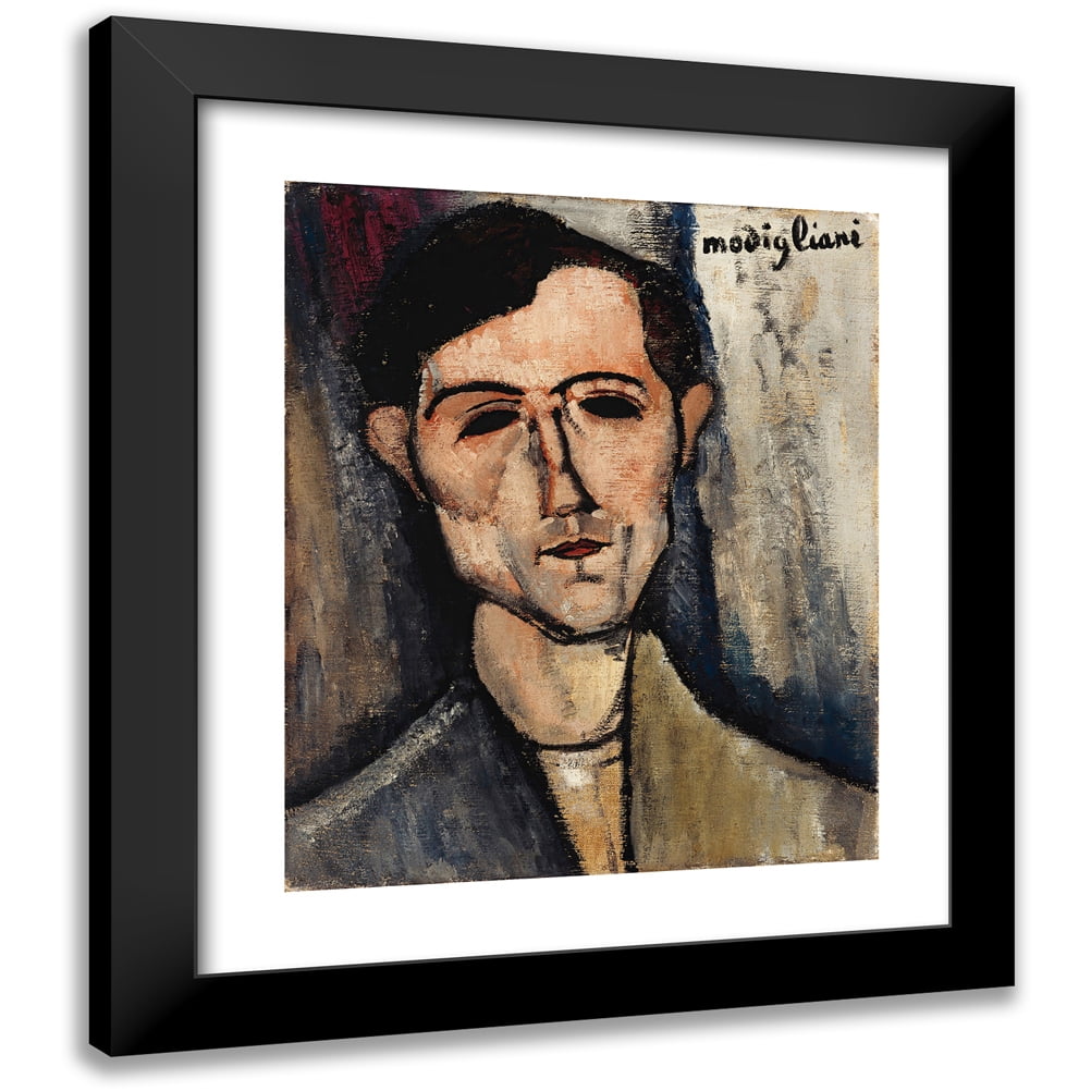 Amedeo Modigliani 12x14 Black Modern Framed Museum Art Print Titled - A ...