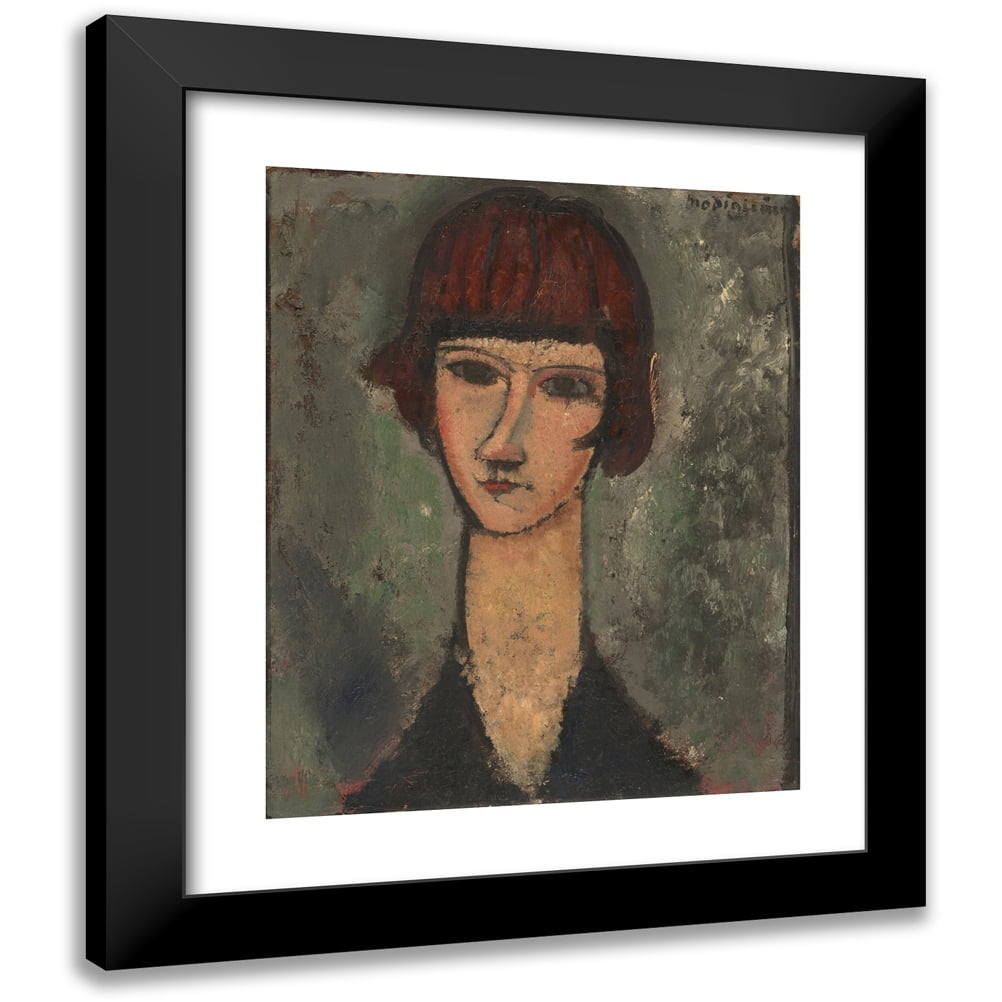Amedeo Modigliani 12x14 Black Modern Framed Museum Art Print Titled ...