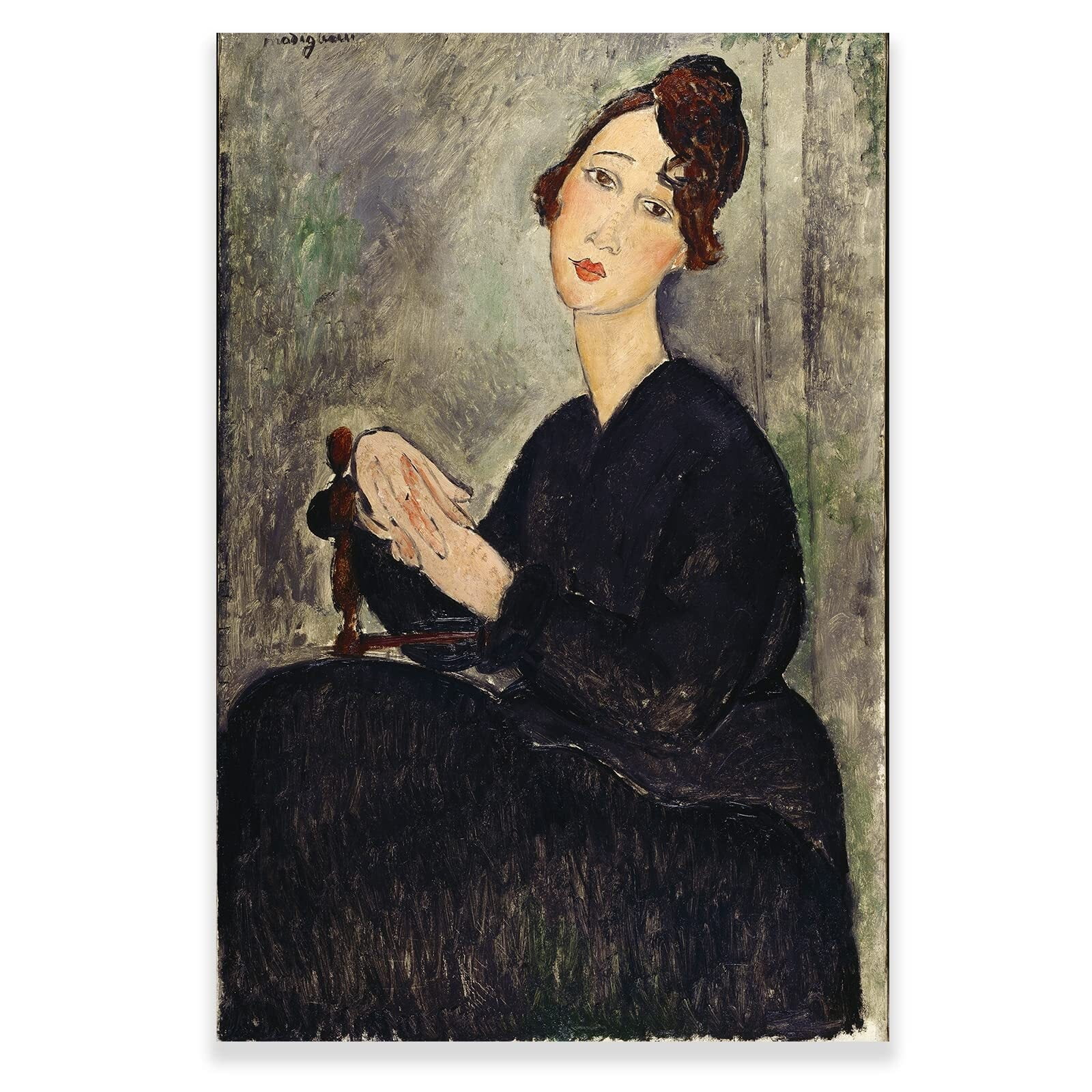 Amedeo Modigliani Canvas Wall Art - Portrait of Dedie 1918 Poster ...
